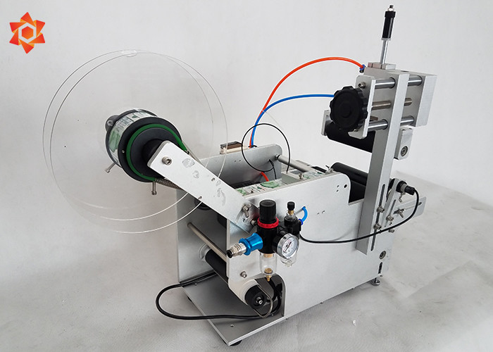 Round Bottle Silicone Woven Label Machine Vertical Sticker 220W Power ...